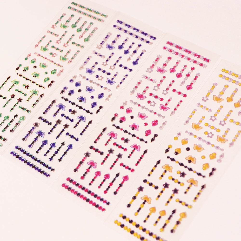 Sparkling Beads Sticker Sheet – IDOLL MUSIC, LLC