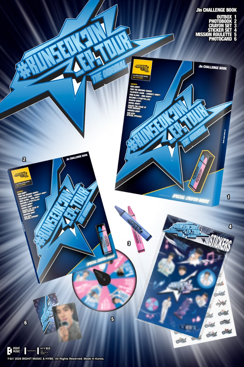 [PRE-ORDER] JIN CHALLENGE BOOK – IDOLL MUSIC, LLC