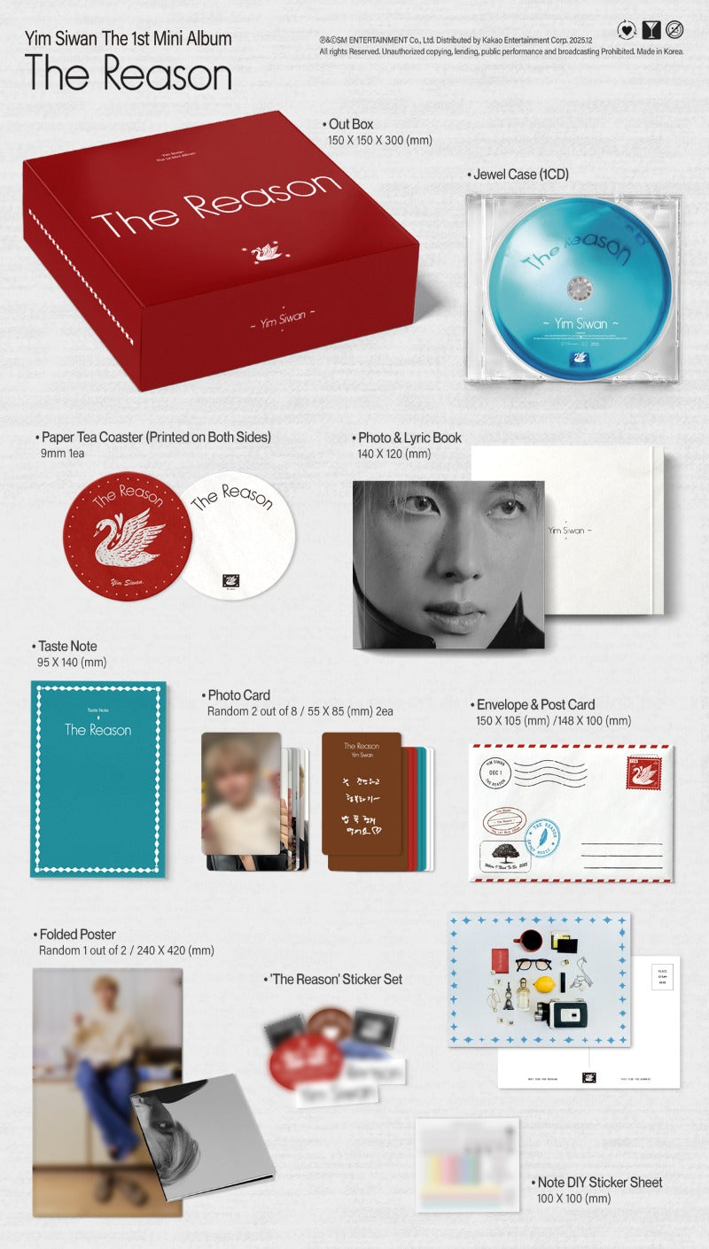 [PRE-ORDER] Yim Siwan 1st Mini Album [The Reason] – IDOLL MUSIC, LLC